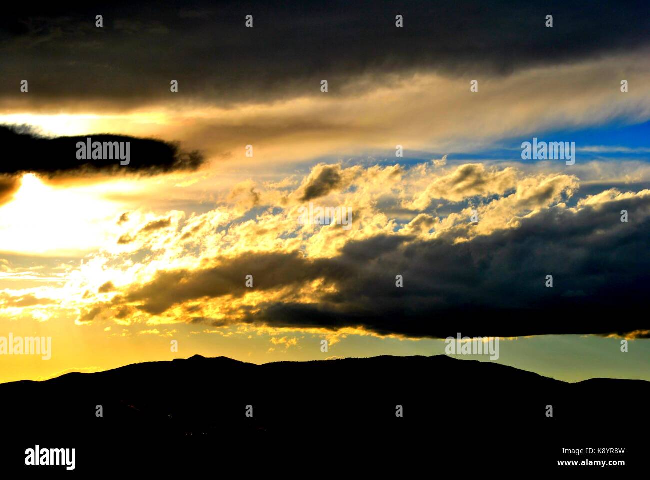 beautiful summer sunset in Cardwell Montana Stock Photo - Alamy