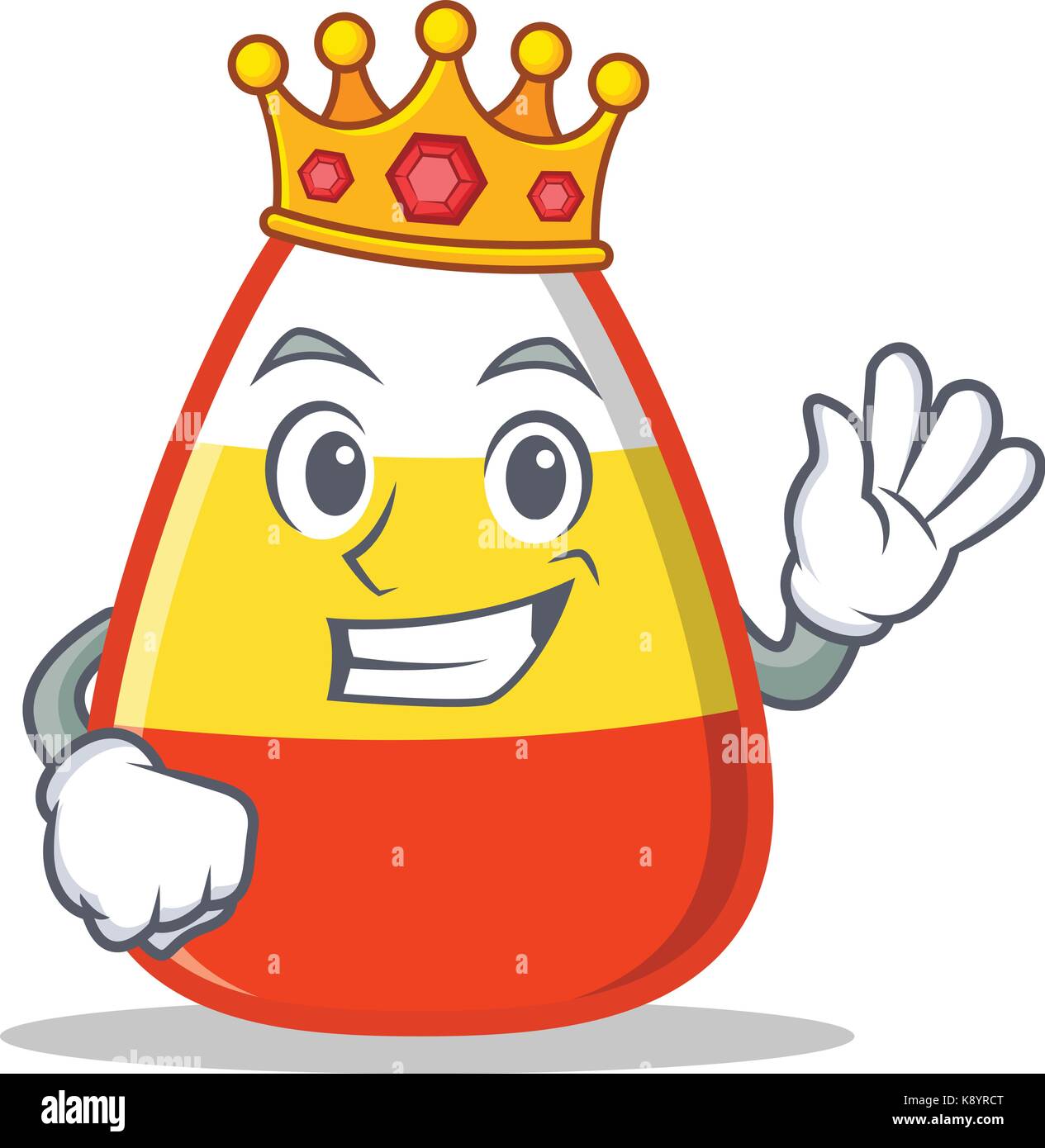 King candy corn character cartoon Stock Vector Image & Art - Alamy