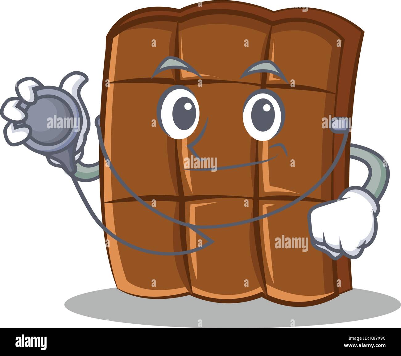 Doctor chocolate character cartoon style Stock Vector Image & Art - Alamy