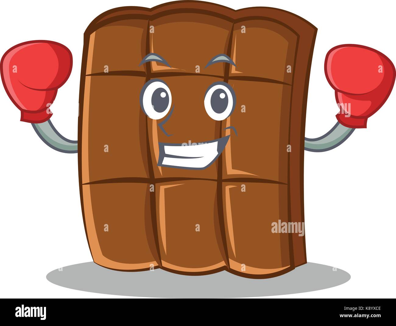 Boxing chocolate character cartoon style Stock Vector Image & Art - Alamy