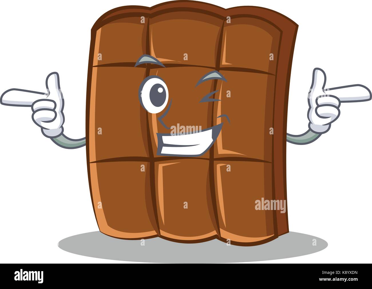 Wink chocolate character cartoon style Stock Vector Image & Art - Alamy