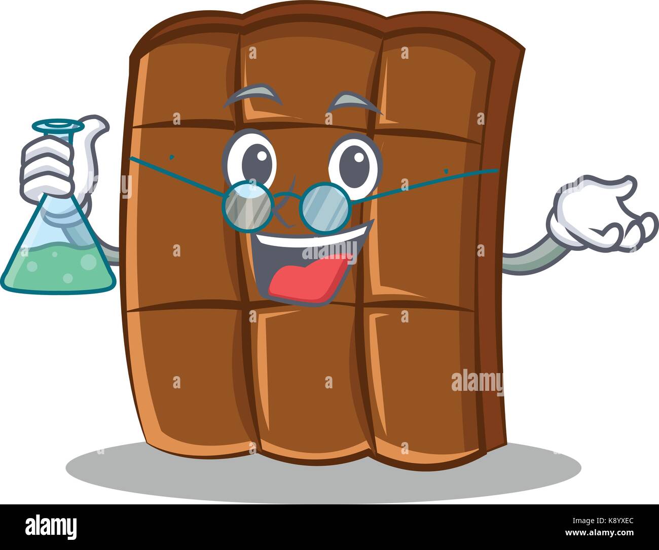 Professor chocolate character cartoon style Stock Vector Image & Art ...