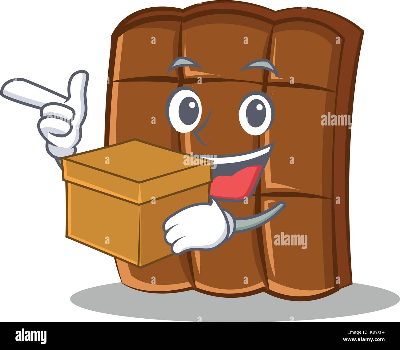 With box chocolate character cartoon style Stock Vector Image & Art - Alamy