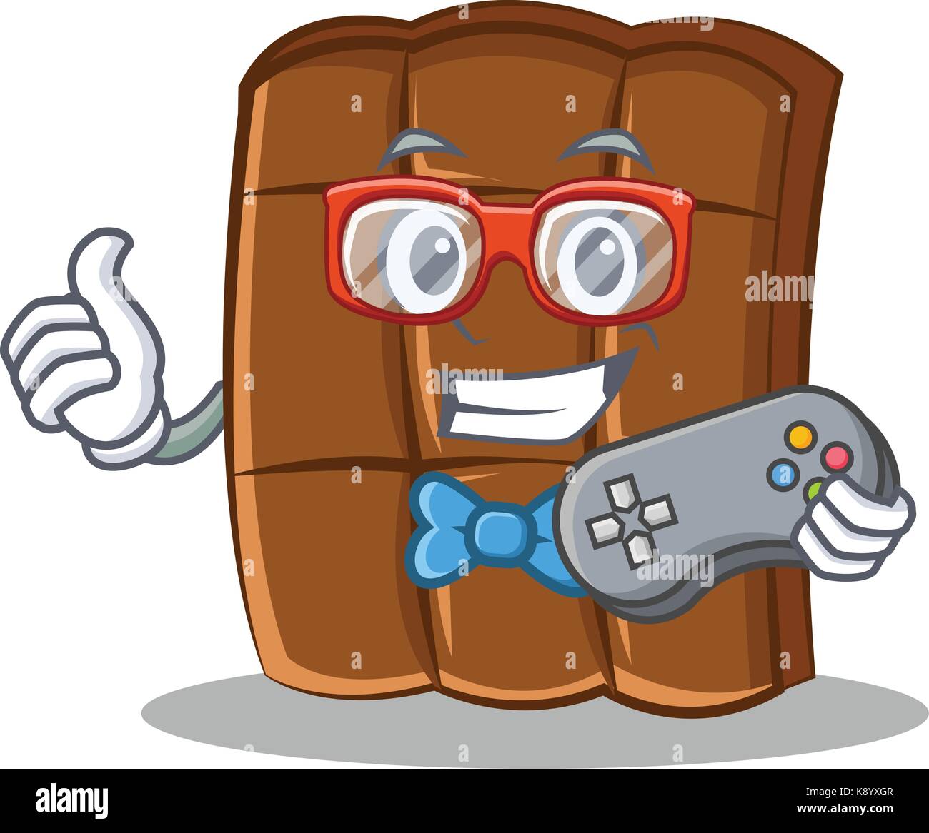 Gamer chocolate character cartoon style Stock Vector Image & Art - Alamy