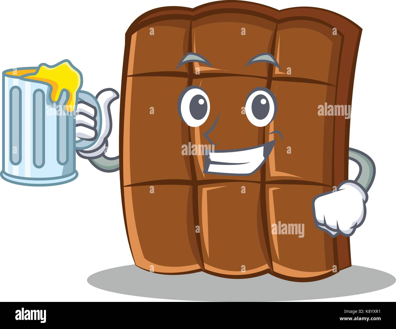 With juice chocolate character cartoon style Stock Vector Image & Art ...