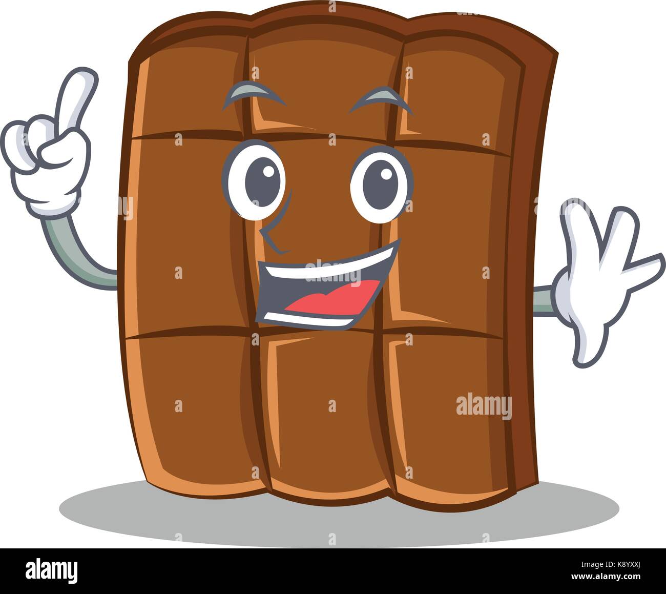 Finger chocolate character cartoon style Stock Vector Image & Art - Alamy
