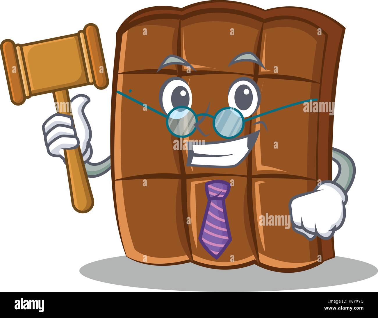 Judge chocolate character cartoon style Stock Vector Image & Art - Alamy
