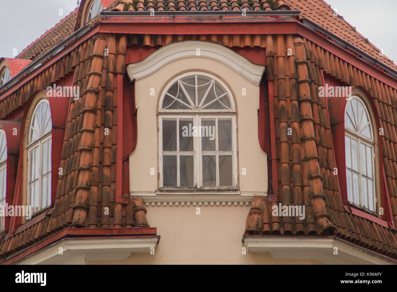 Houses in old town of Tallinn Estonia Stock Photo - Alamy