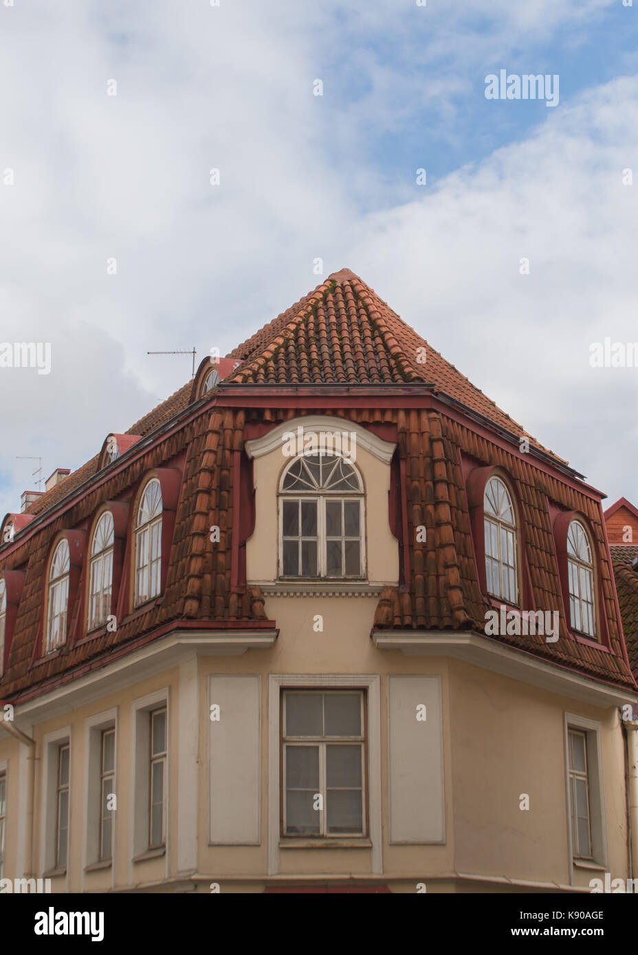 Houses in old town of Tallinn Estonia Stock Photo - Alamy