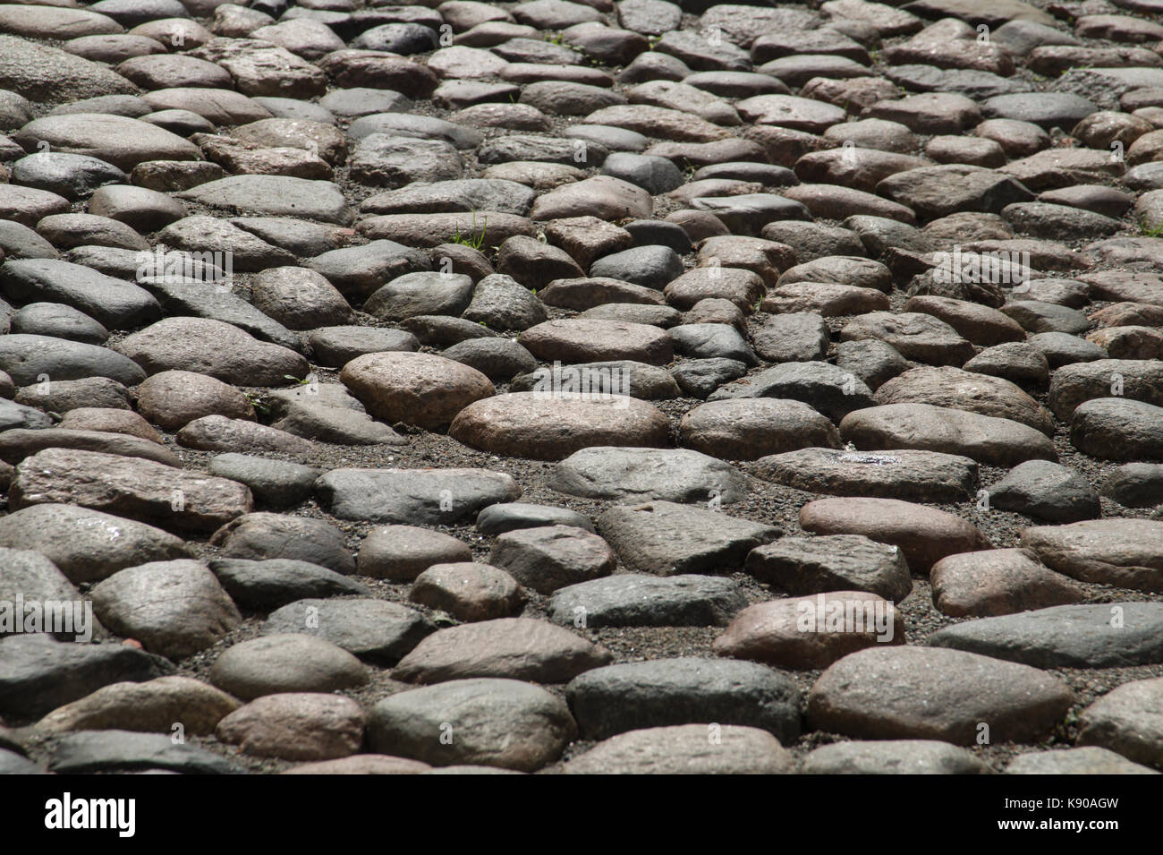 Paved stone road texture footpath hi-res stock photography and images ...