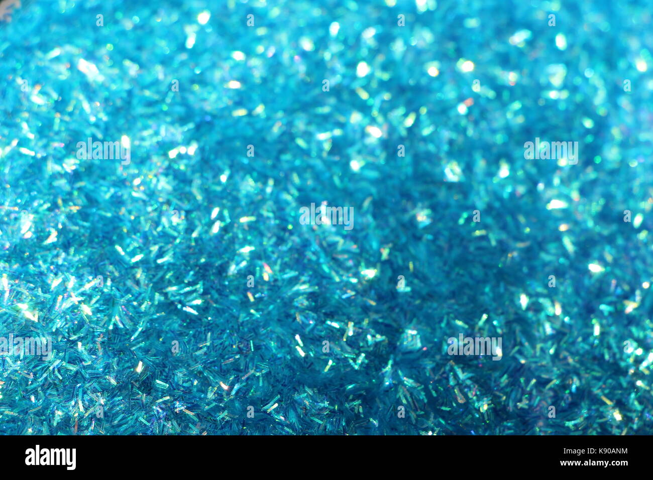 Azure blue glitter Stock Photo - Alamy