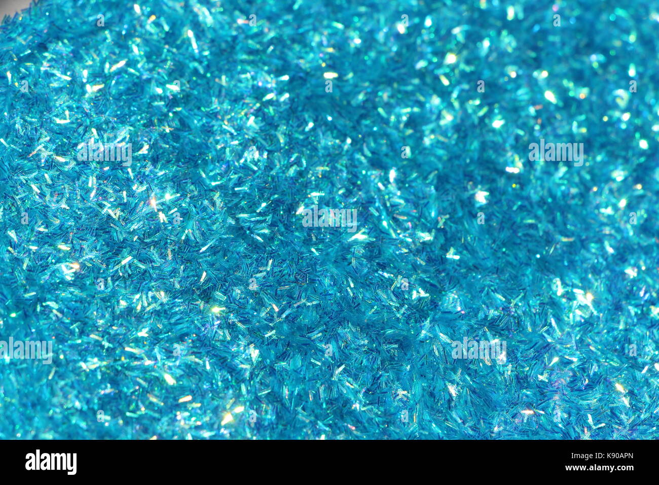 Azure blue glitter Stock Photo - Alamy