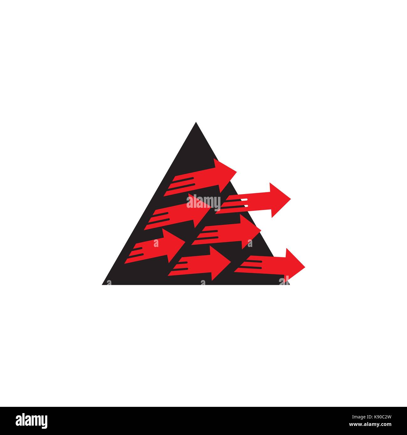 triangle arrows logo vector Stock Vector Image & Art - Alamy