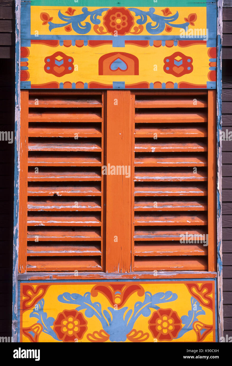 Scandinavian shutters, Gilchrist, Oregon Stock Photo - Alamy