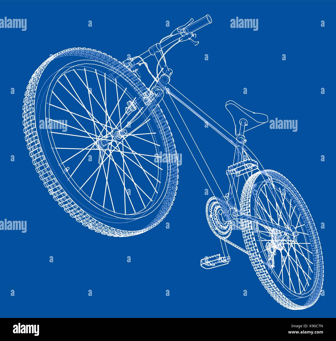 Wire bicycle Stock Vector Images - Alamy