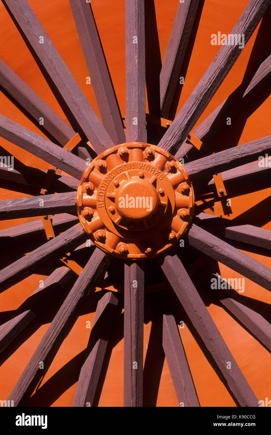 Redding Iron Works wheel at Logging Museum, Collier Memorial State Park ...