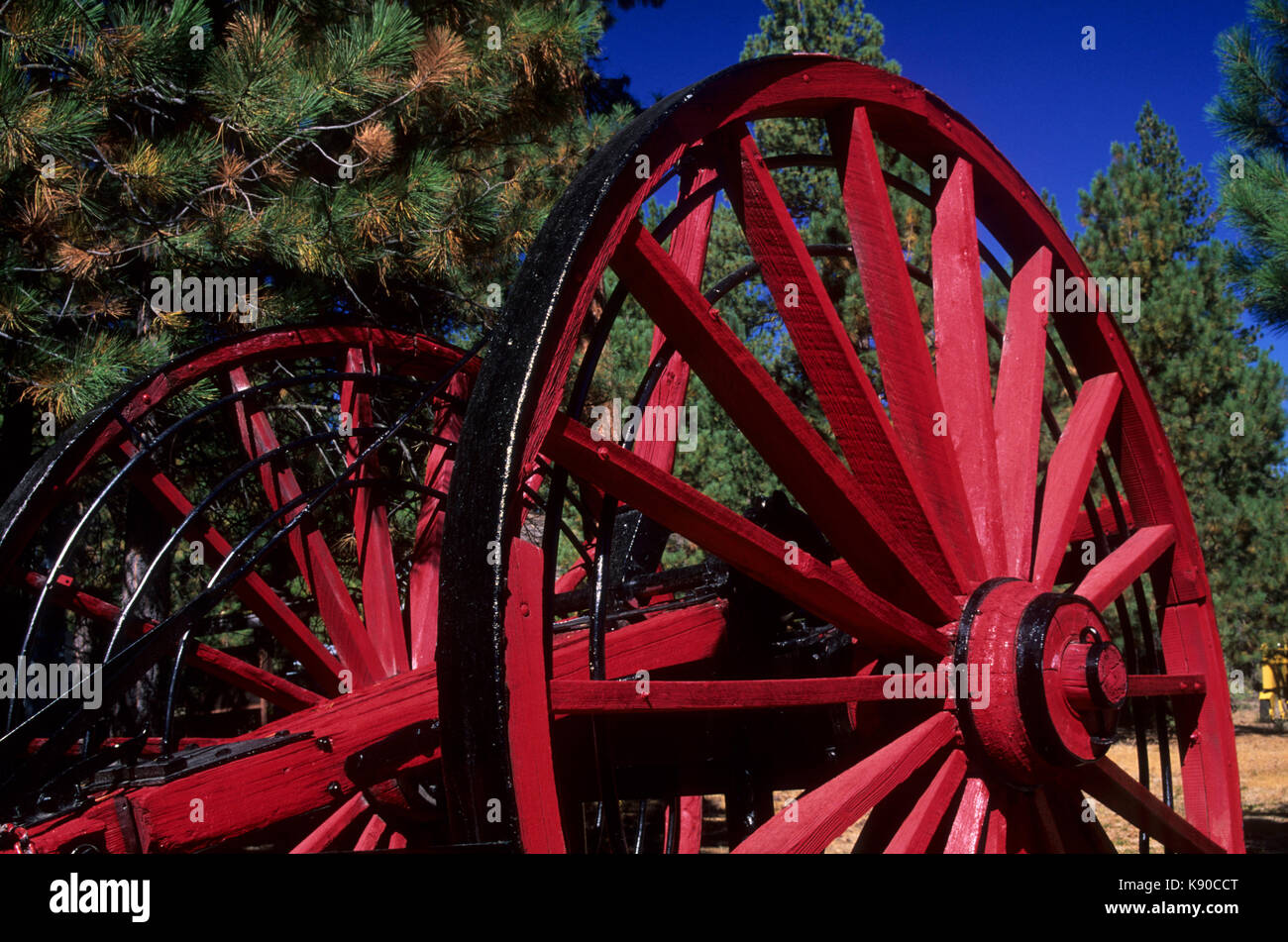 High Wheels at Logging Museum, Collier Memorial State Park, Oregon ...