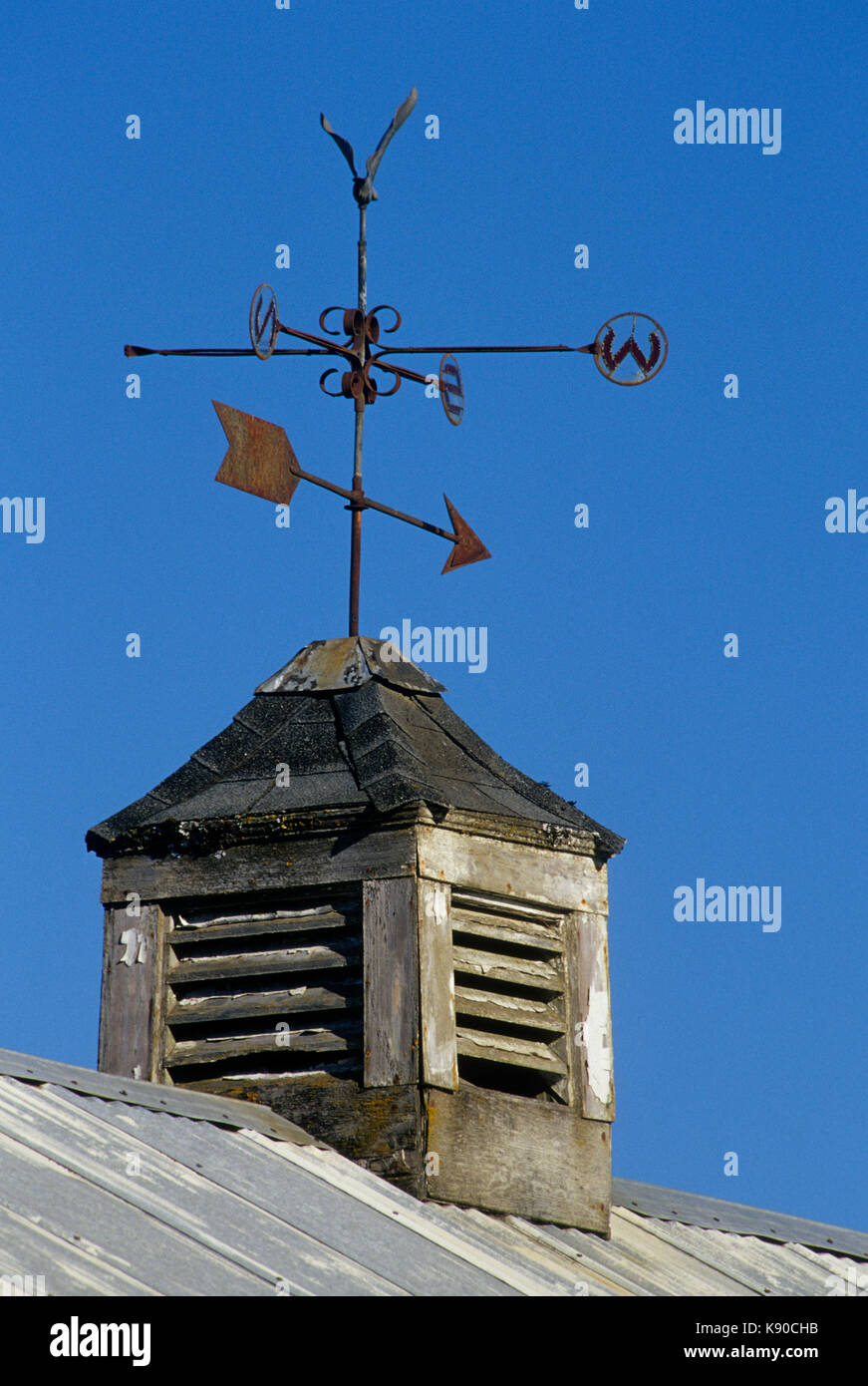 Weather vane, Polk County, Oregon Stock Photo - Alamy