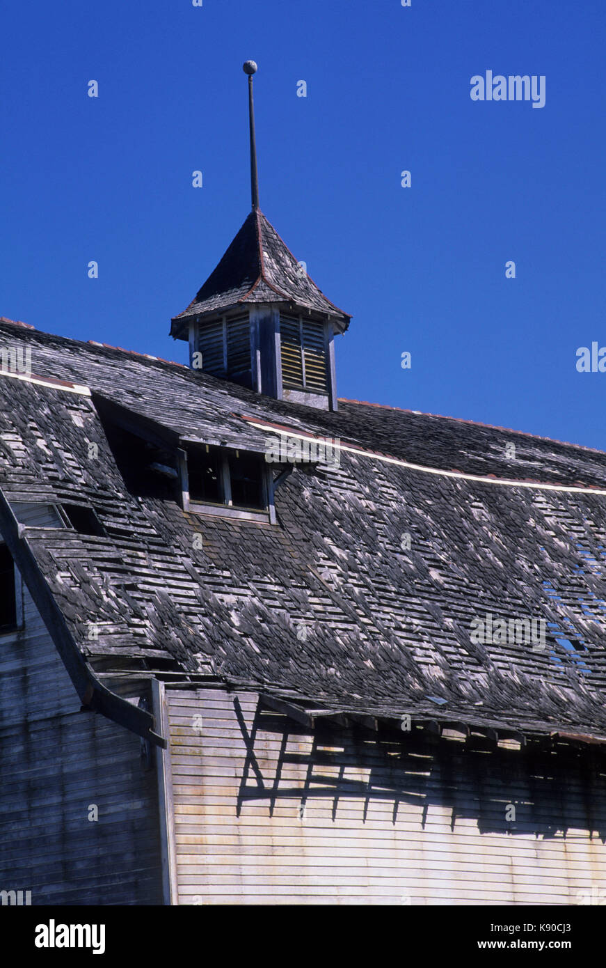Bernards Farm barn roof, Yamhill County, Oregon Stock Photo - Alamy
