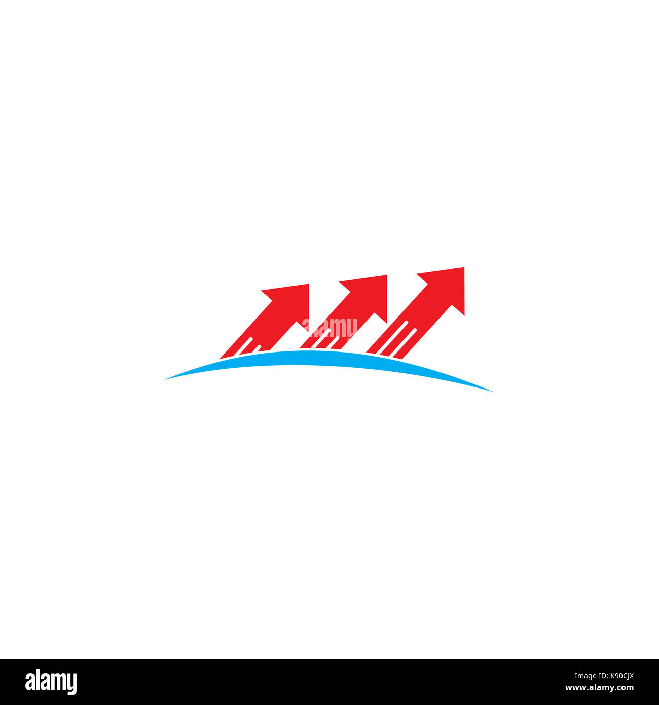 arrows up symbol logo vector Stock Photo - Alamy