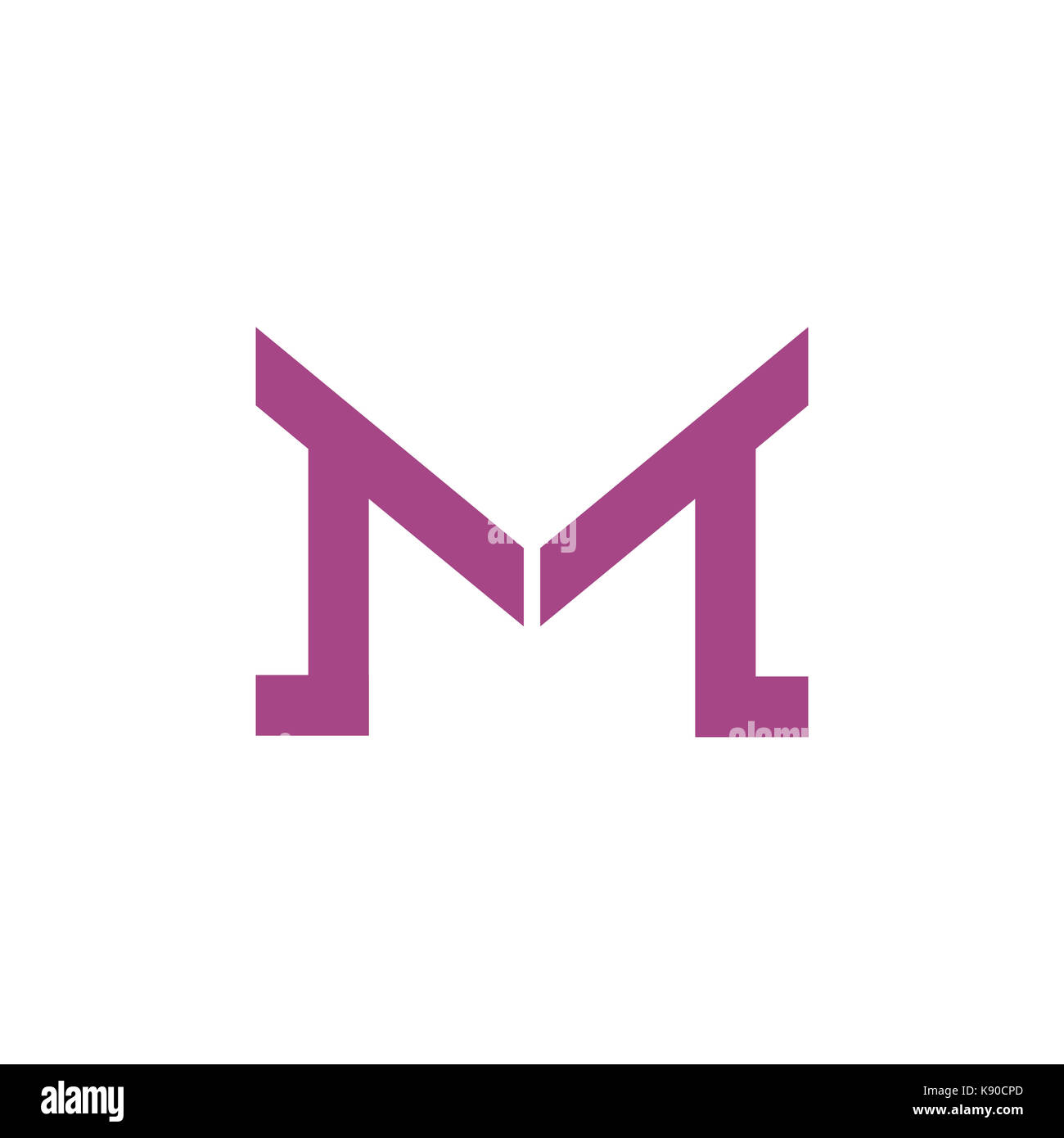 letter m clear design logo vector Stock Photo - Alamy