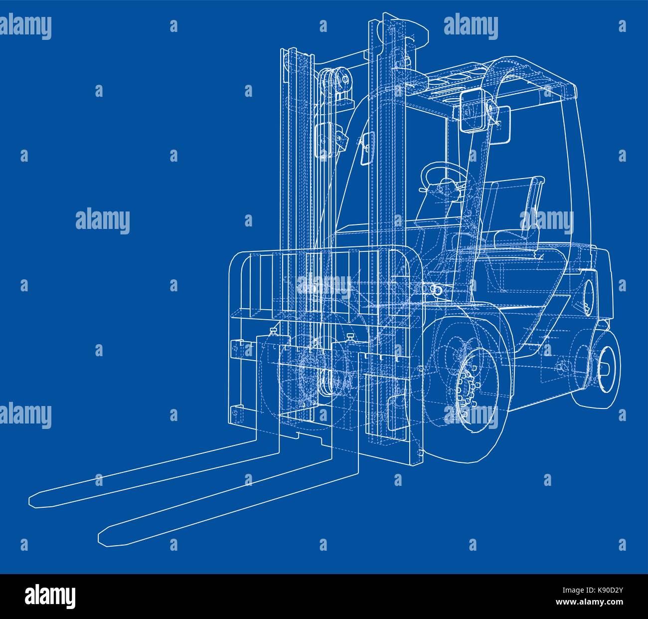 Forklift concept. Vector Stock Vector Image & Art - Alamy