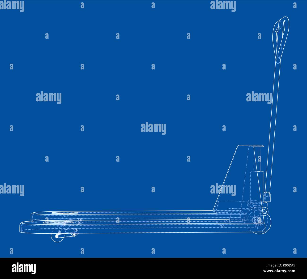 Hand pallet truck. Vector Stock Vector Image & Art - Alamy