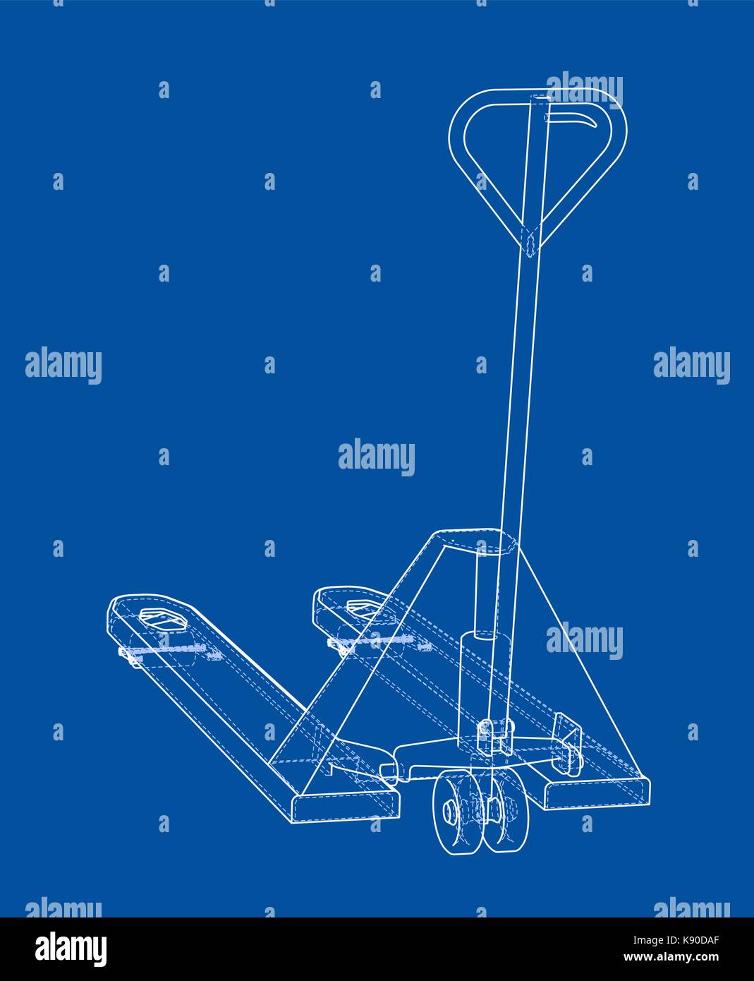 Hand pallet hydraulic truck Stock Vector Images - Alamy