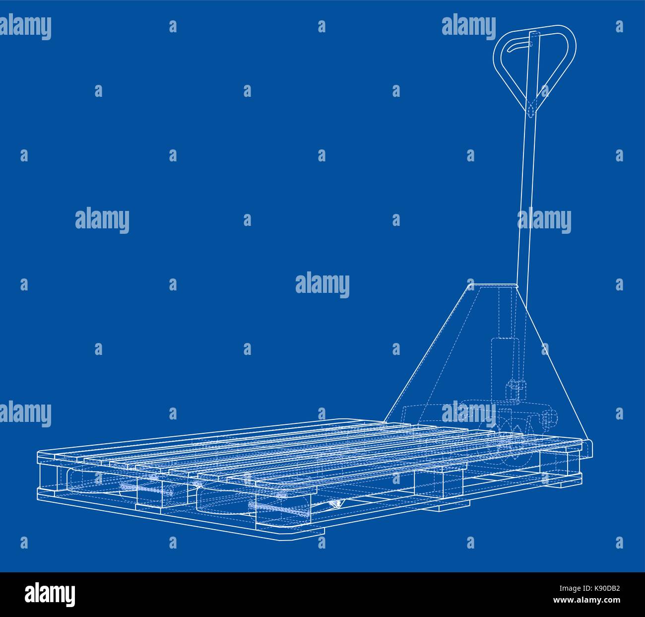 Hand pallet truck. Vector Stock Vector Image & Art - Alamy