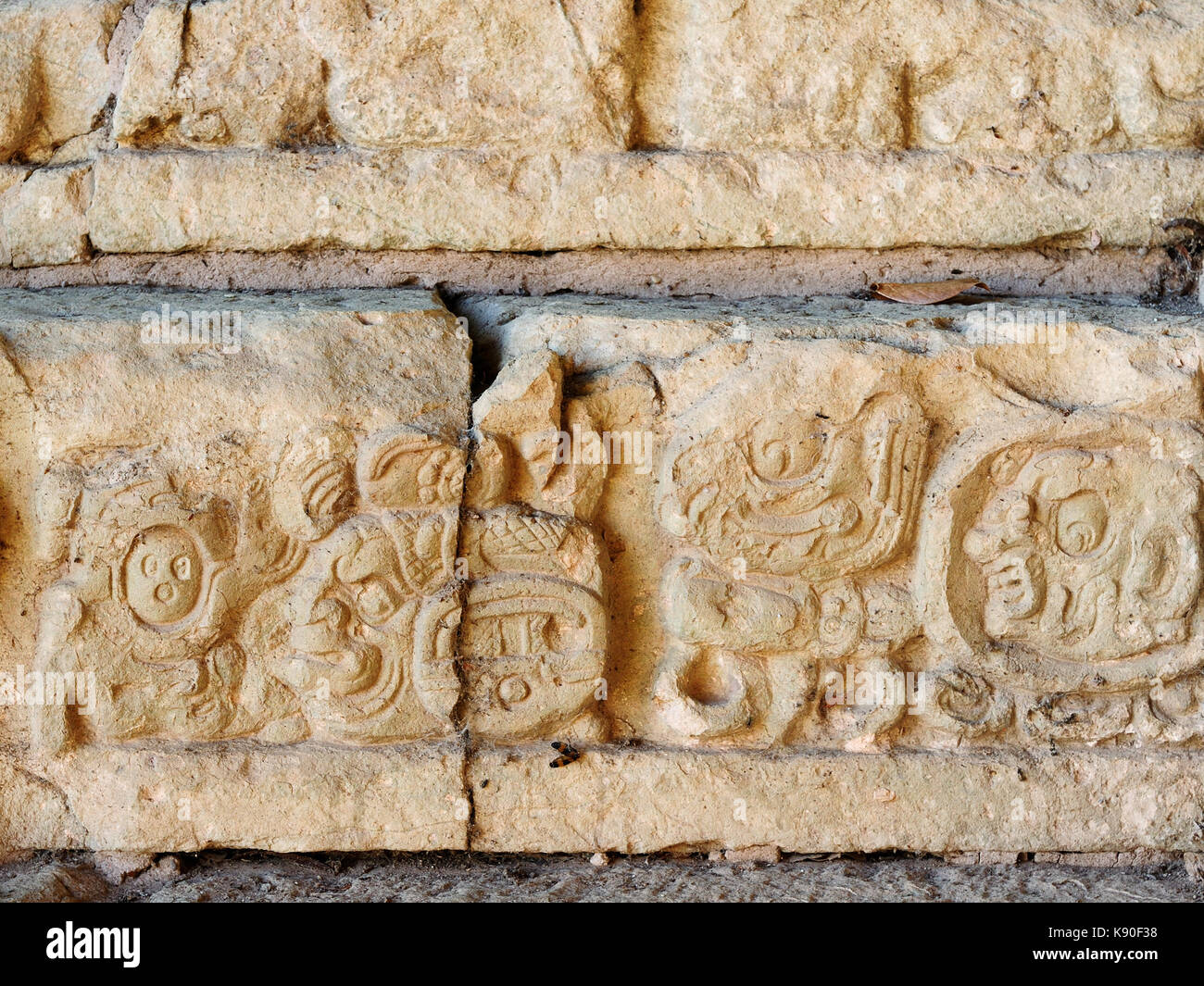 Honduras, Mayan city ruins in Copan. The picture presents Copans most ...