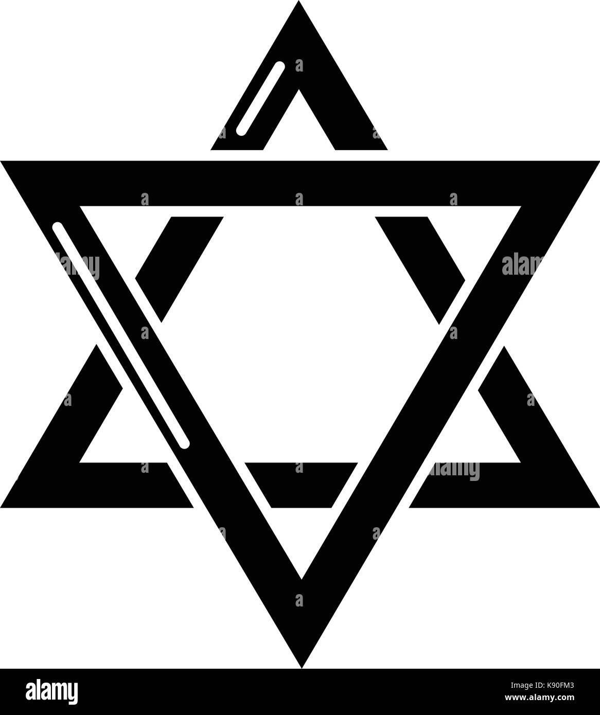 Magen david isolated Black and White Stock Photos & Images - Alamy
