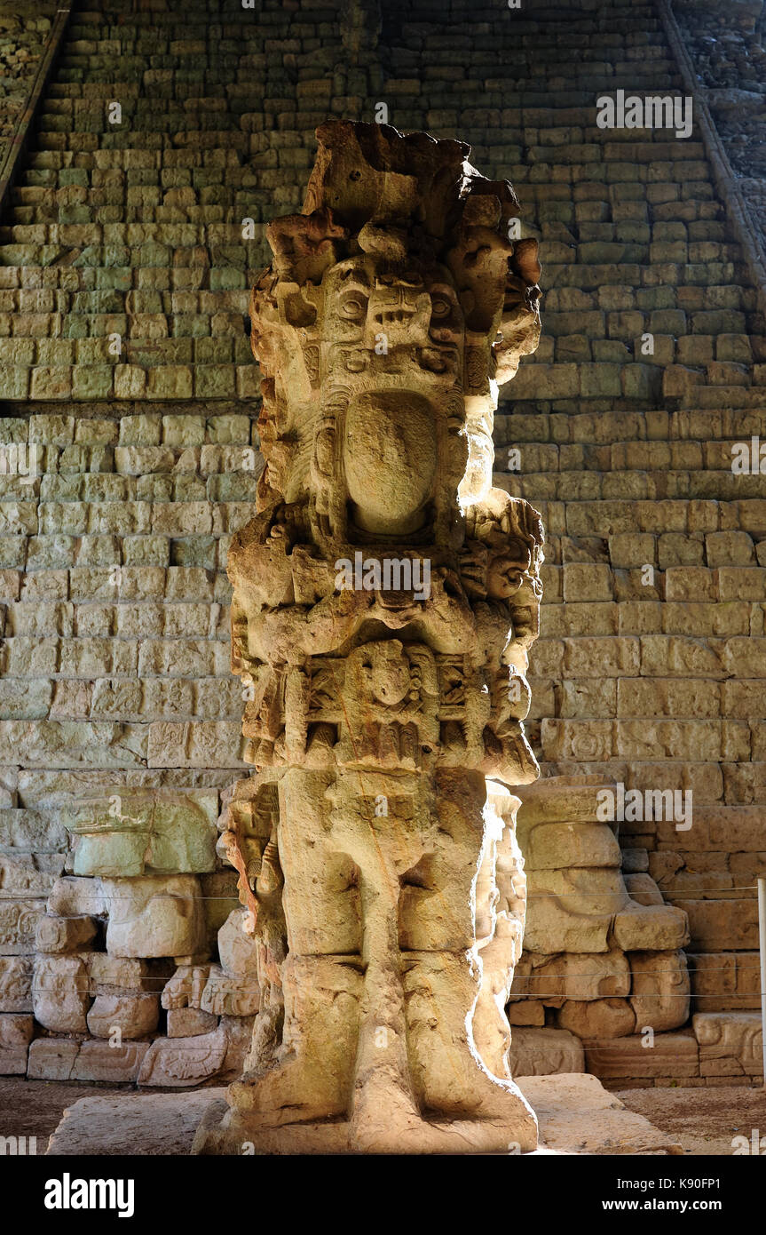 Central America, Honduras, Mayan city ruins in Copan. The picture ...