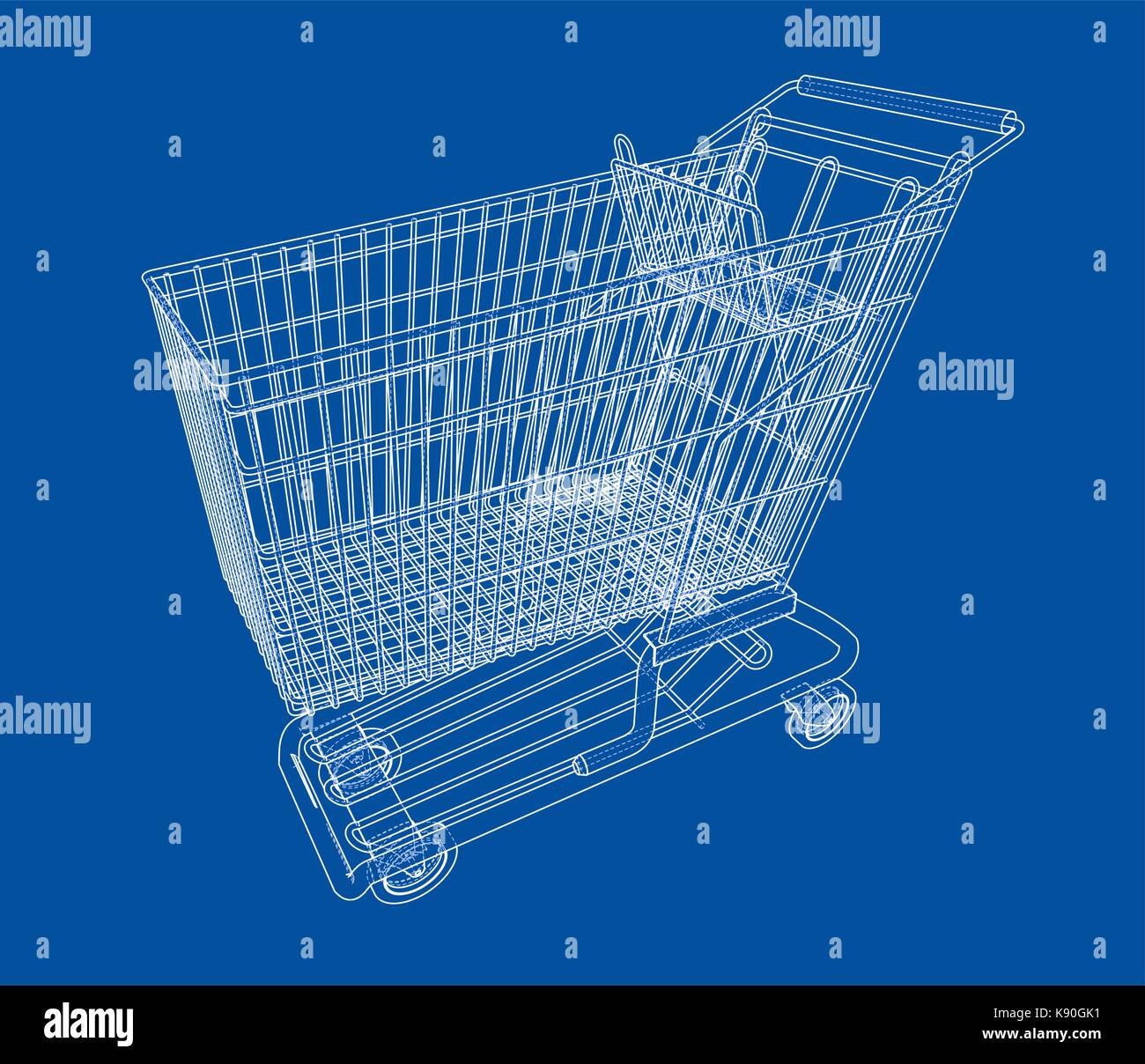Sketch shopping trolley. Vector Stock Vector Image & Art - Alamy