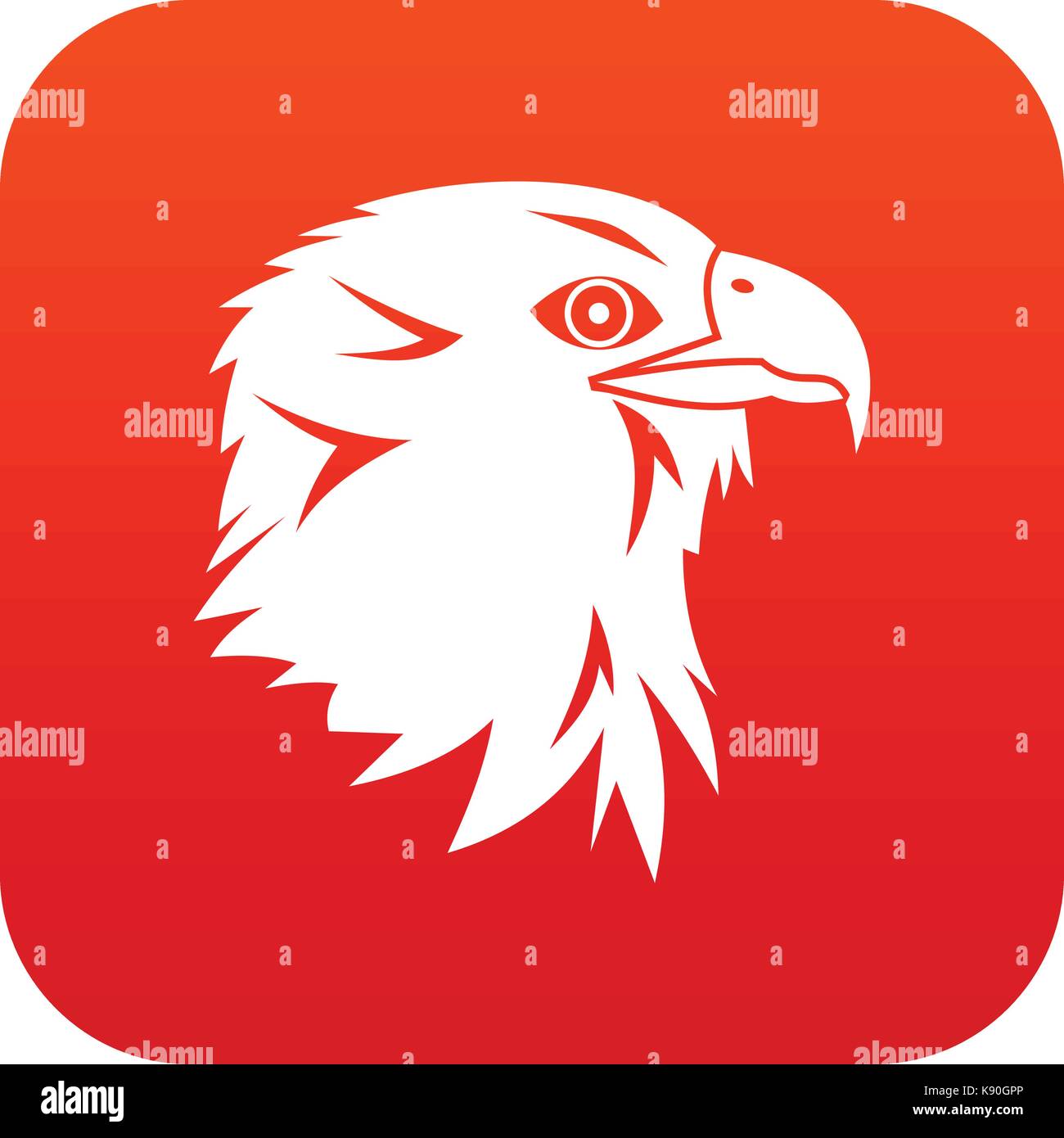 Eagle icon digital red Stock Vector Image & Art - Alamy