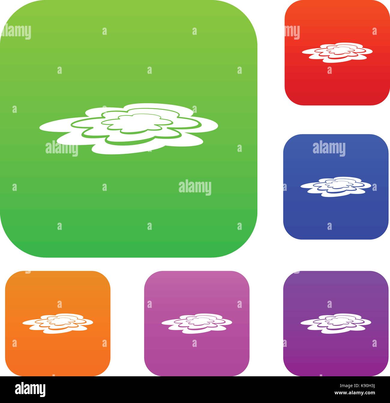 Water puddle set color collection Stock Vector Image & Art - Alamy