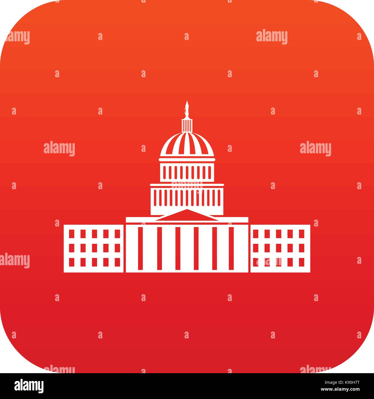 Capitol icon digital red Stock Vector Image & Art - Alamy