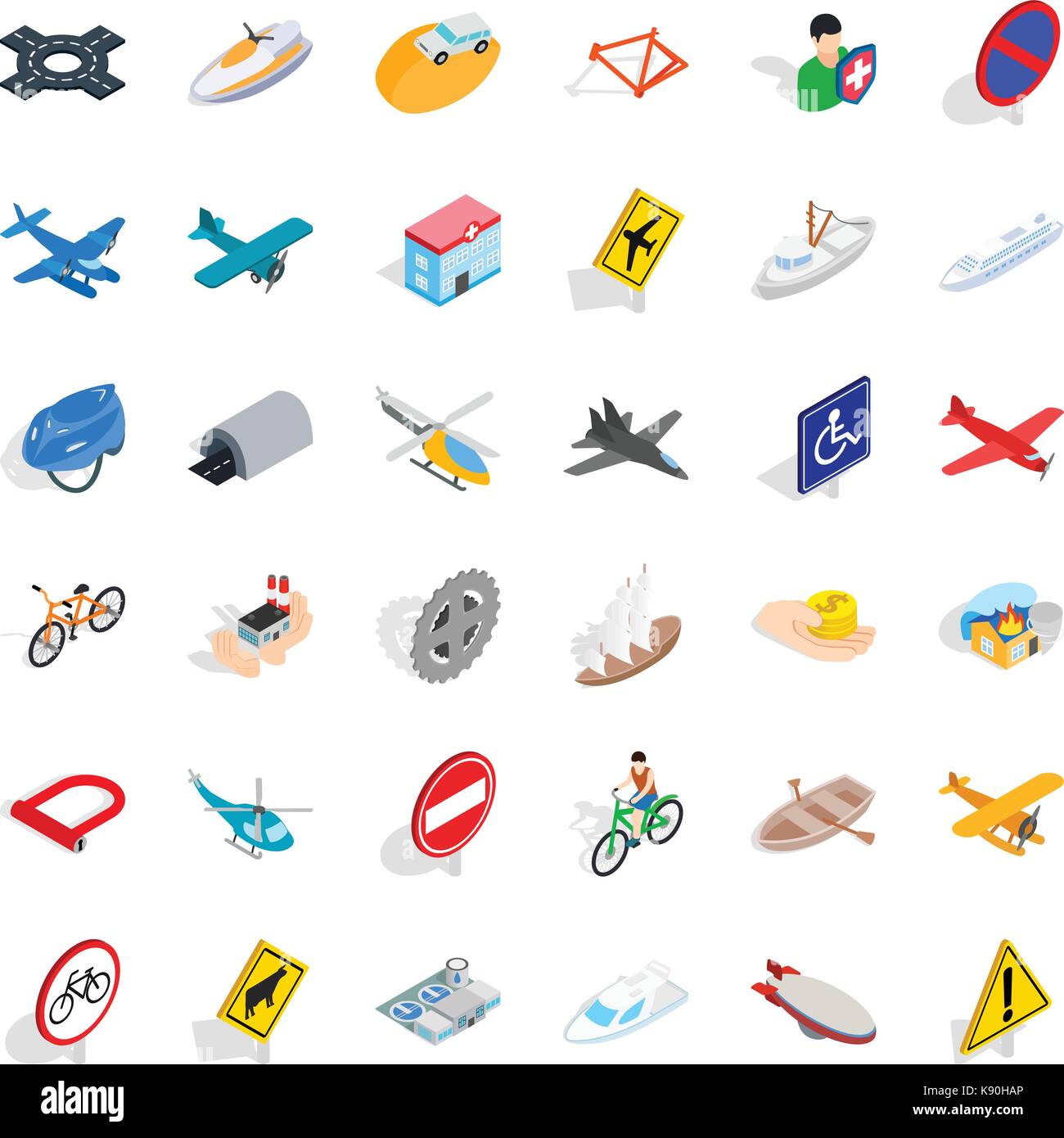 Tunnel icons set, isometric style Stock Vector Image & Art - Alamy