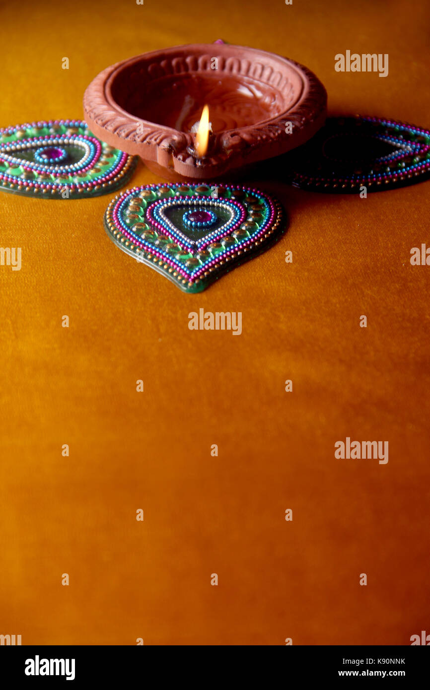 Indian Festival , Diwali lamp Stock Photo - Alamy