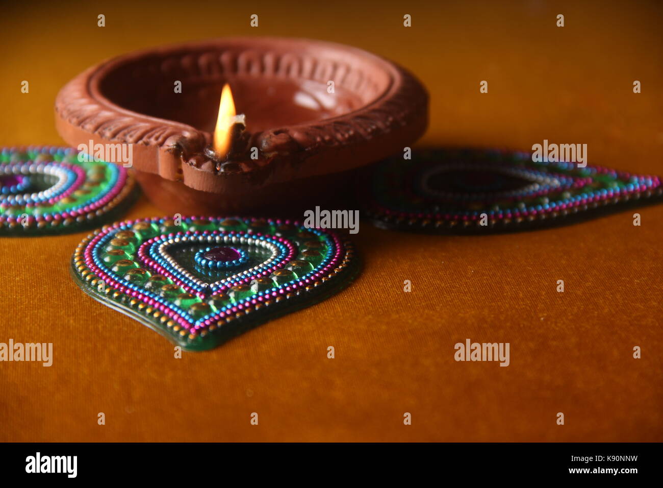 Indian Festival , Diwali lamp Stock Photo - Alamy