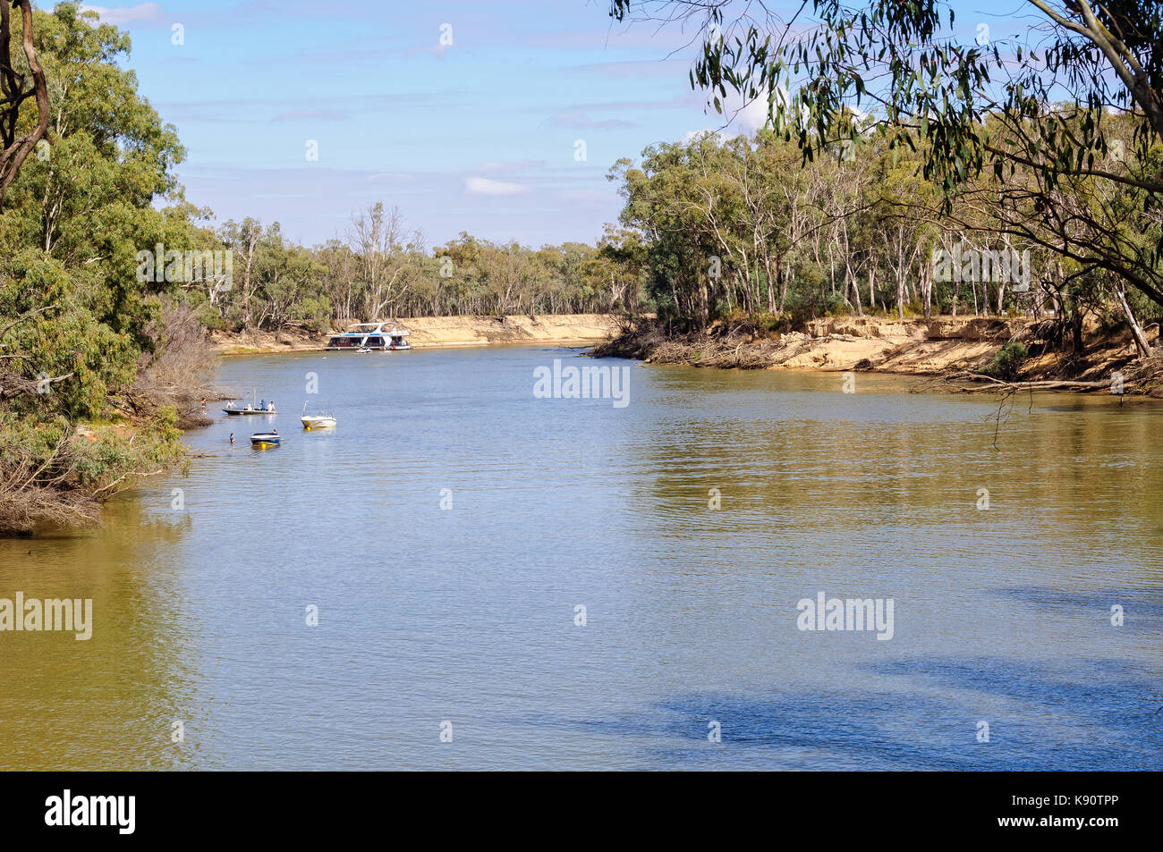 Murray River in the Barmah National Park, Victoria, Australia Stock ...