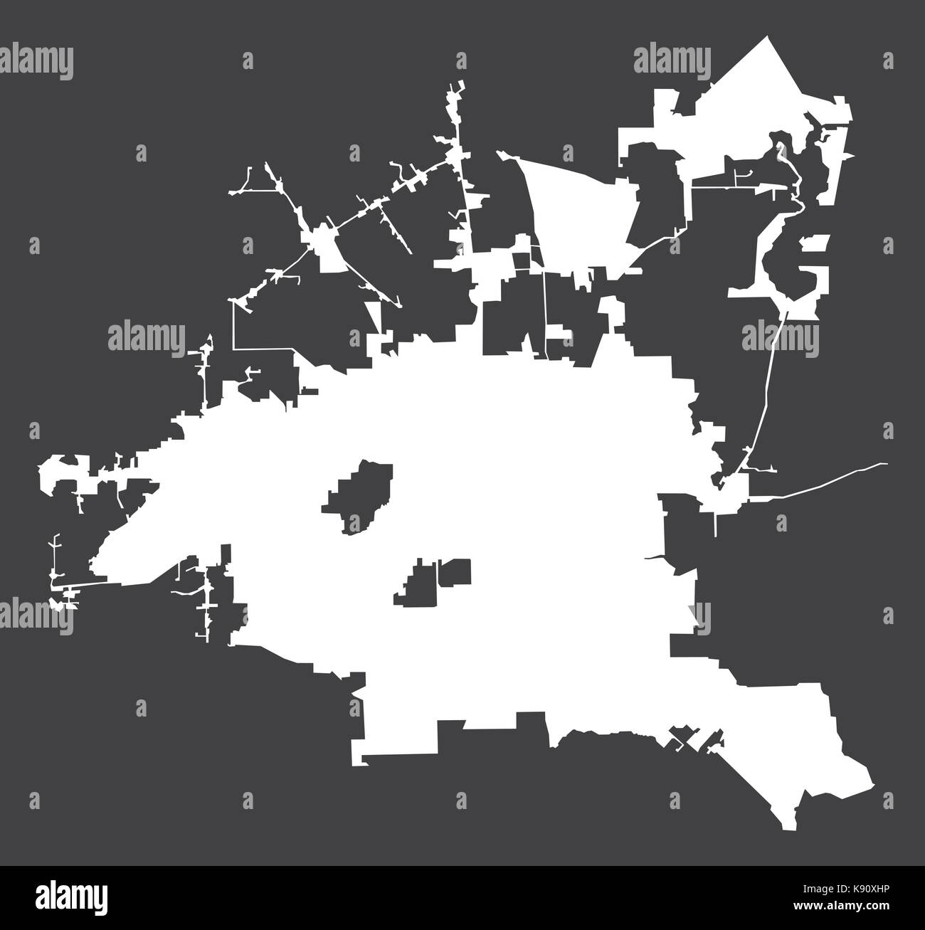 Modern city map houston hi-res stock photography and images - Alamy