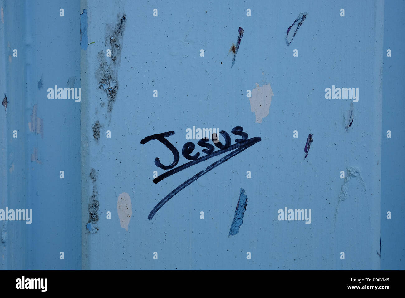 The Word Jesus In Graffiti