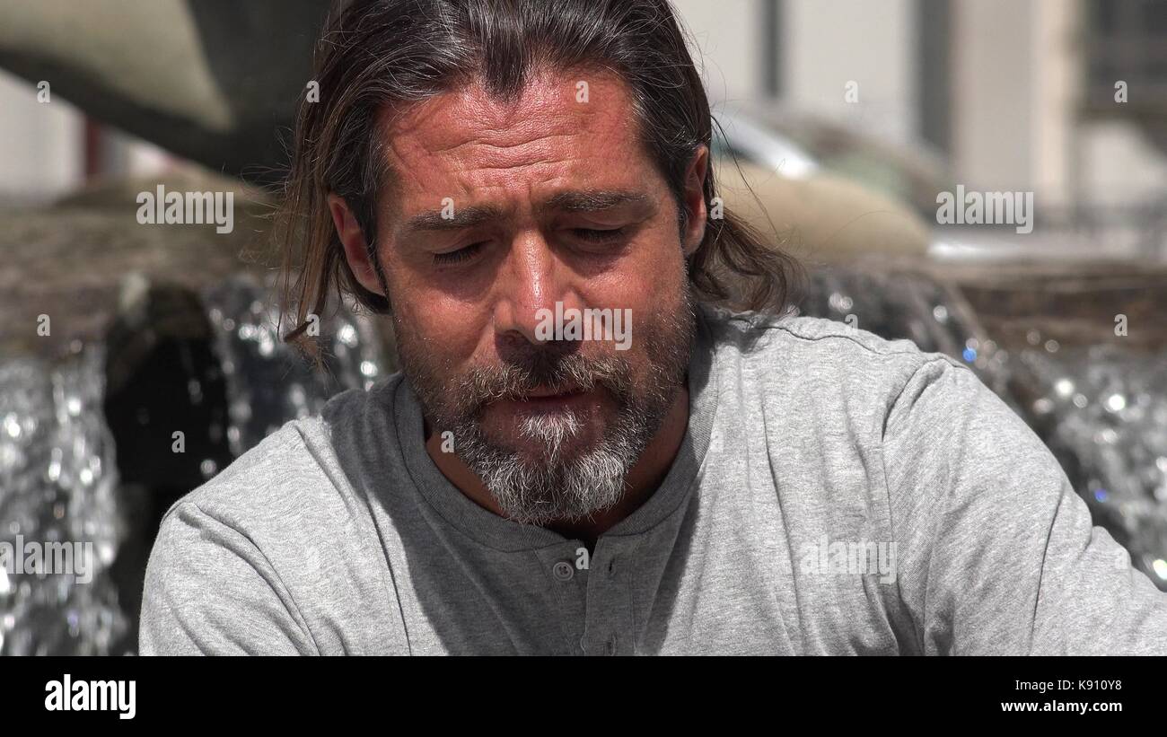 A Sad Male Stock Photo - Alamy