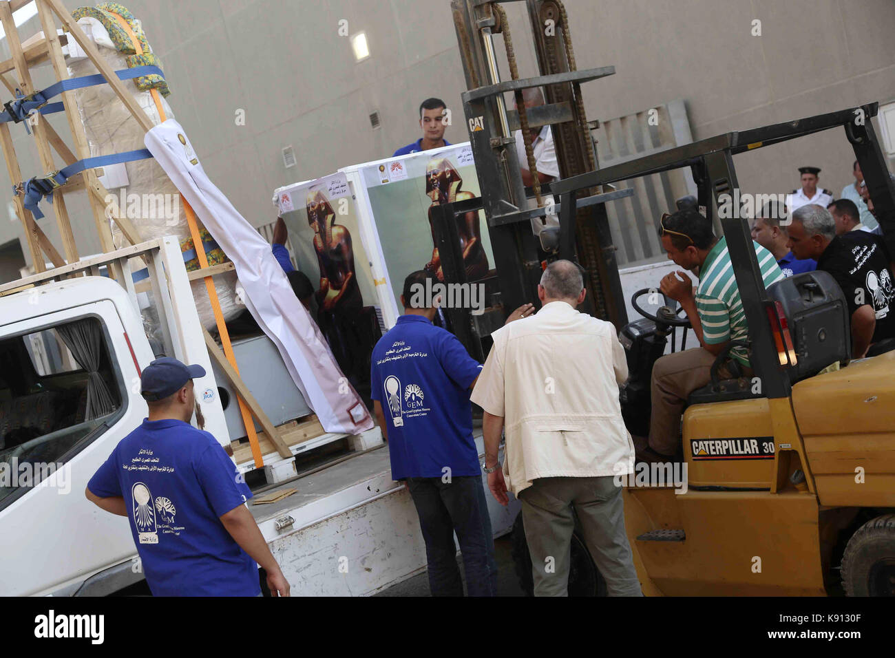 The grand egyptian museum restoration hi-res stock photography and ...