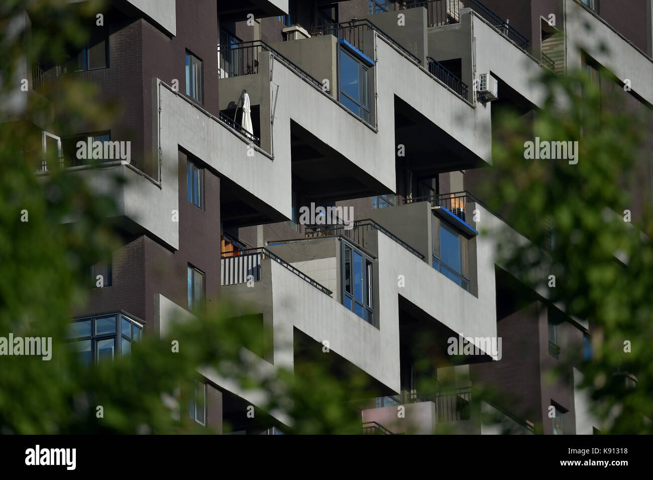 Shenyang, China. 21st Sep, 2017. The 26-storey building of 'super ...