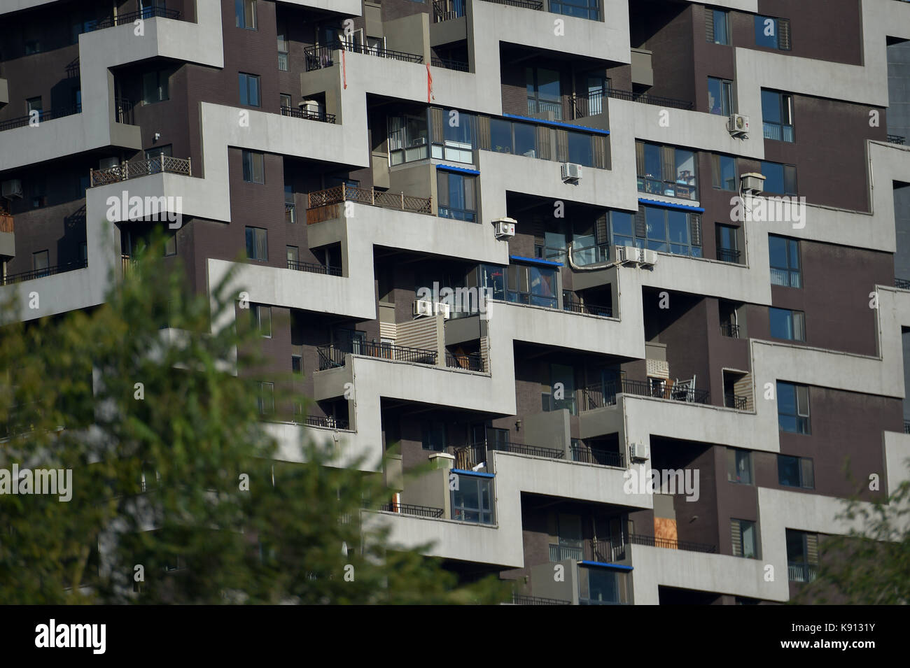 Shenyang, China. 21st Sep, 2017. The 26-storey building of 'super ...