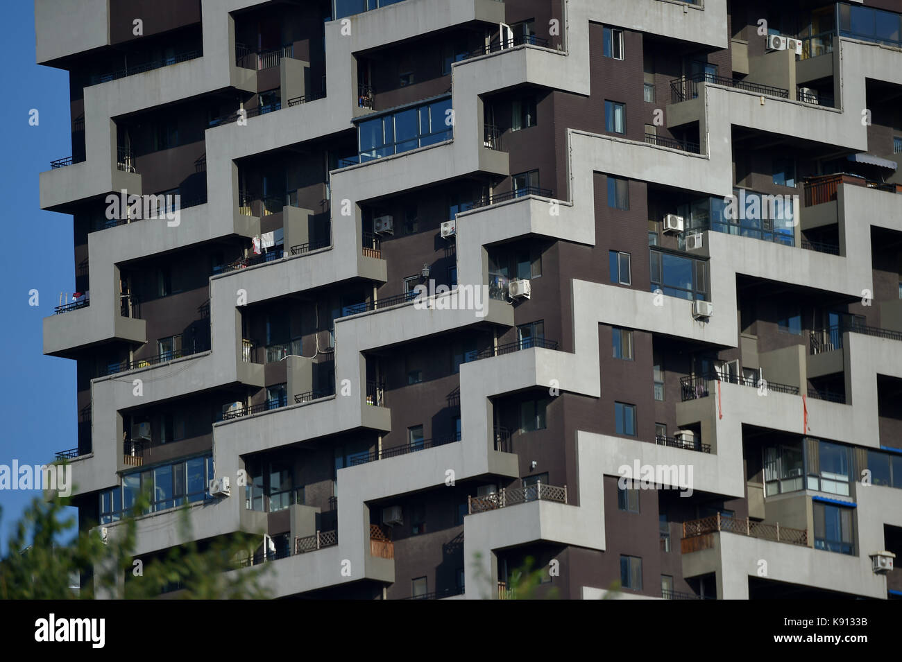 Shenyang, China. 21st Sep, 2017. The 26-storey building of 'super ...