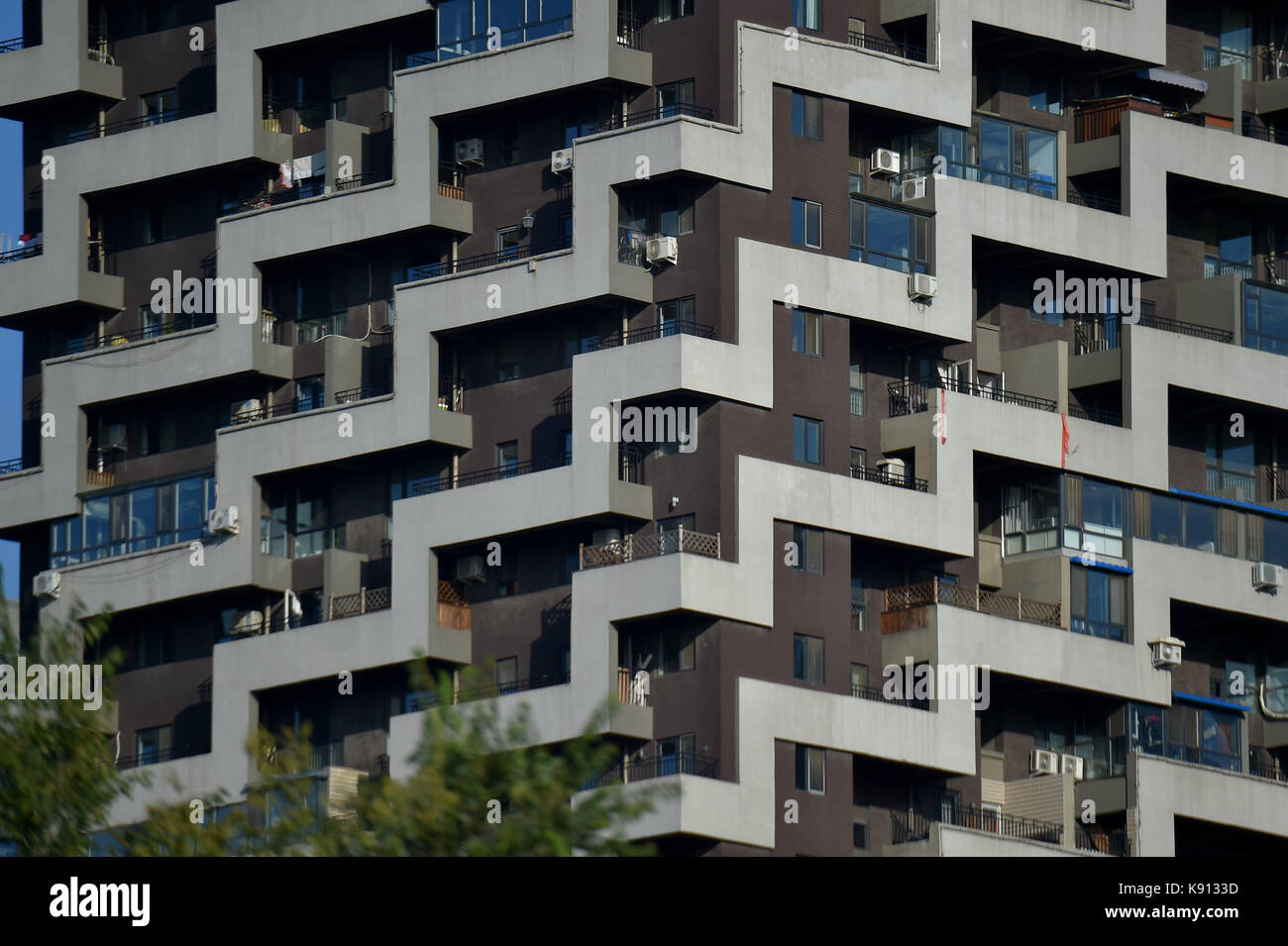 Shenyang, China. 21st Sep, 2017. The 26-storey building of 'super ...
