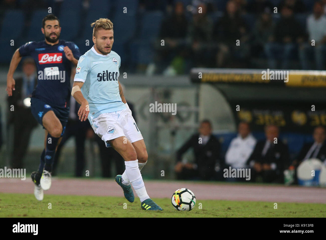 Rome, Italy. 20th Sep, 2017. Ciro Immobile in action during the ...
