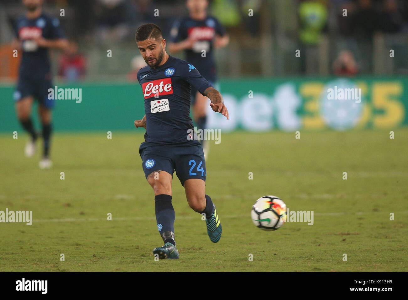 Rome, Italy. 20th Sep, 2017. Lorenzo Insigne in action during the ...